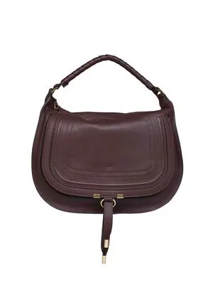 Chloé Chloe Marcie Small Shoulder Bag In Dark Velvet Multicolor