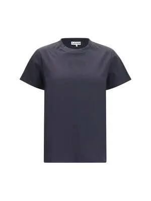 GANNI Logo Crewneck T-shirt - Black