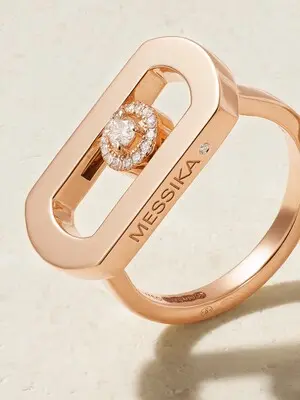 Messika 18kt Rose Diamond Ring - Gold