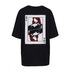 VAZAF Oversized Cotton Queen Logo T-shirt