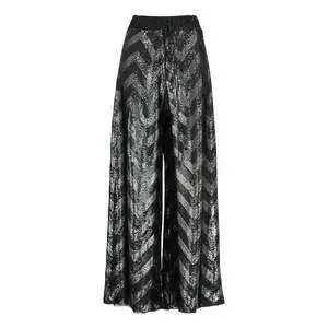 VAZAF Metallic Sequin Wide Leg Pants