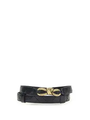 Bottega Veneta Andiamo Belt - Black