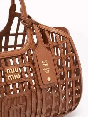 Miu Miu Leather Basket