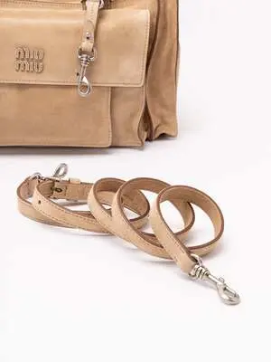 Miu Miu Calf Leather Utility Shopping Bag - Multicolor