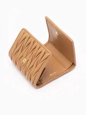 Miu Miu Small Matelassé Nappa Leather Wallet