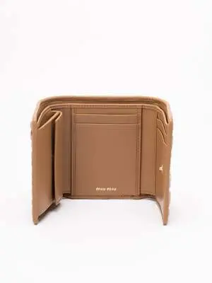 Miu Miu Small Matelassé Nappa Leather Wallet