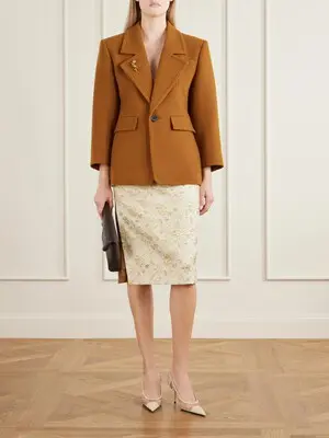 Saint Laurent Brushed Wool Blazer