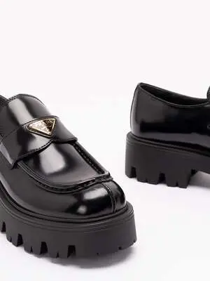 Prada Brushed Leather Loafers - Multicolor