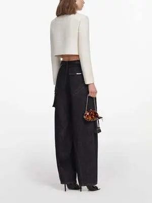 SELF-PORTRAIT Lace Collar Bouclé Jacket - Multicolor