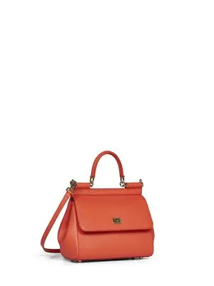 Dolce & Gabbana Dauphine Calf Leather Small Sicily Handbag - Multicolor