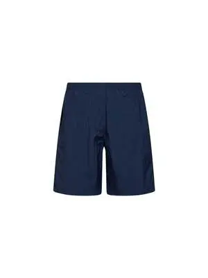 Fendi Dark Blue Nylon Embroidered Swim Shorts - Multicolor