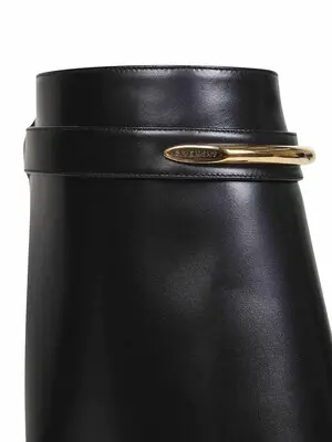 Givenchy Wedge Ankle Boots With Gold Tone Detail