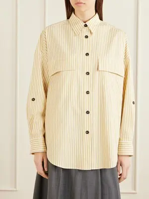 Brunello Cucinelli Striped Cotton-blend Shirt