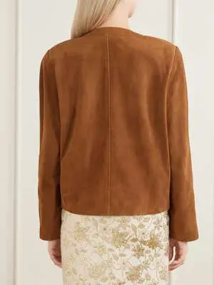 Saint Laurent Paneled Suede Jacket