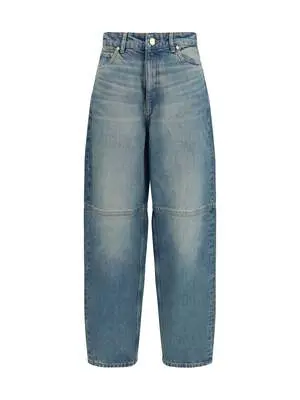GANNI Stary Rigid Denim Jeans - Blue