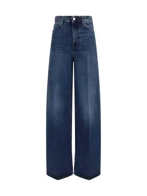 TOTEME High-waisted Wide-leg Denim Jeans - Blue