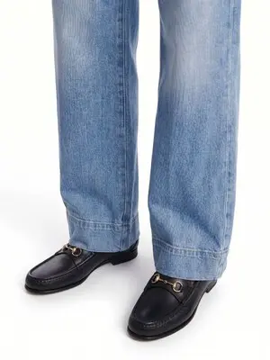 Gucci Loafer With Bit Detail - Black