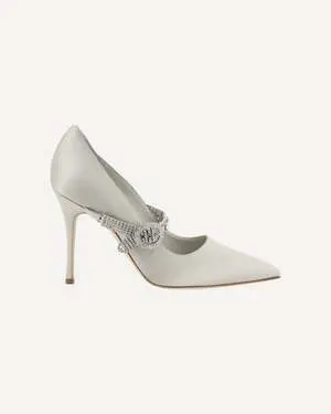 Manolo Blahnik Hamedi Embellished Stiletto Pumps