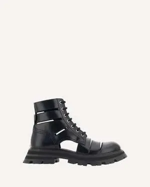 Alexander McQueen Wander Cut-out Combat Boots