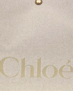 Chloé Large Carry Tote Bag - Beige