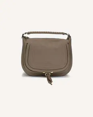 Chloé Marcie Shoulder Bag - Beige