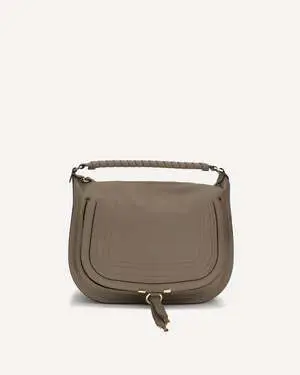 Chloé Marcie Shoulder Bag - Beige