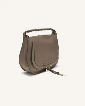 Chloé Marcie Shoulder Bag - Beige