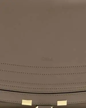 Chloé Marcie Shoulder Bag - Beige