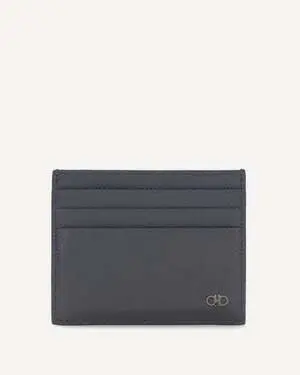 FERRAGAMO Gancini Card Holder - Blue