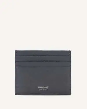 FERRAGAMO Gancini Card Holder - Blue