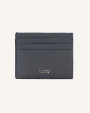 FERRAGAMO Gancini Card Holder - Blue
