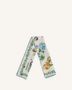 FERRAGAMO Eden Print Silk Scarf - Multicolour