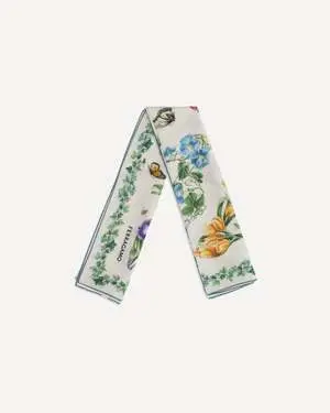 FERRAGAMO Eden Print Silk Scarf - Multicolour