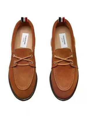 Thom Browne Suede Brogue Boat Shoes