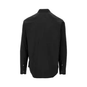 Emporio Armani Tretch Poplin Hirt - Black