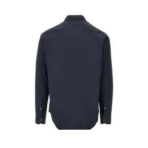 Emporio Armani Tretch Poplin Hirt - Blue