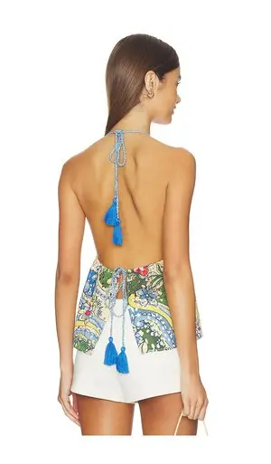 Alice + Olivia Karolina Halter Top