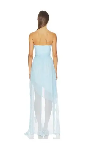 Amanda Uprichard Aurelia Maxi Dress - Pacific