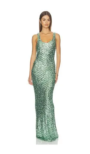 THE SEI Sequin Tank Gown - Thyme