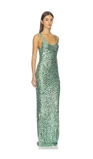THE SEI Sequin Tank Gown