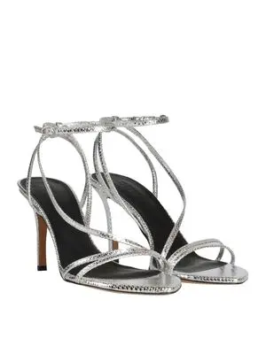 Isabel Marant Étoile Leather Ankle Strap Sandals With Pointed Toe And Stiletto Heel