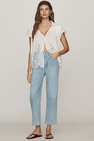 FRAME Le Pixie High-rise Straight-leg Jeans