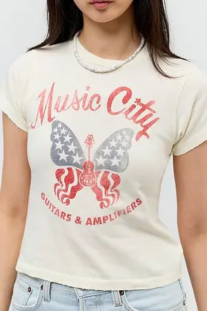 Daydreamer Music City Butterfly Graphic T-shirt