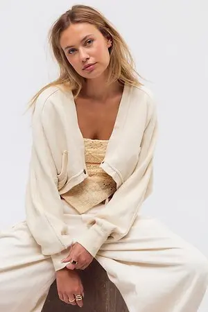 Free People We The Free Charm Bolero Cardigan - Tofu Combo
