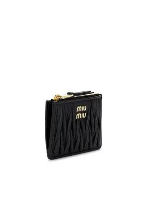 Miu Miu Card Case In Black