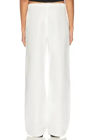 GRLFRND Kacey Pull-on Wide Leg Pants - Creme