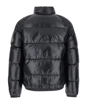 Pyrenex Long-sleeved Down Jacket With Logo Detail - Black