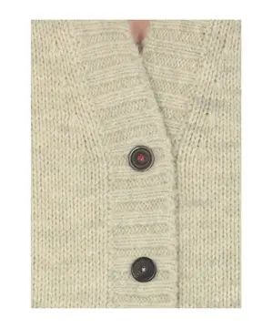 MAISON MARGIELA V-neck Knitted Cardigan - Moss