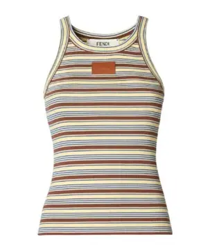 Fendi Striped Knit Top