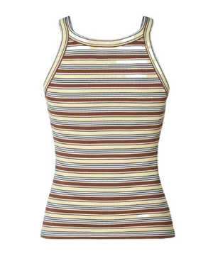 Fendi Striped Logo Patch Knit Top - Multicolour